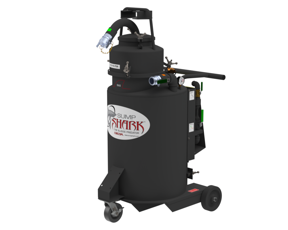 Air Powered Sump Cleaner for Metalworking Fluids - CECOR