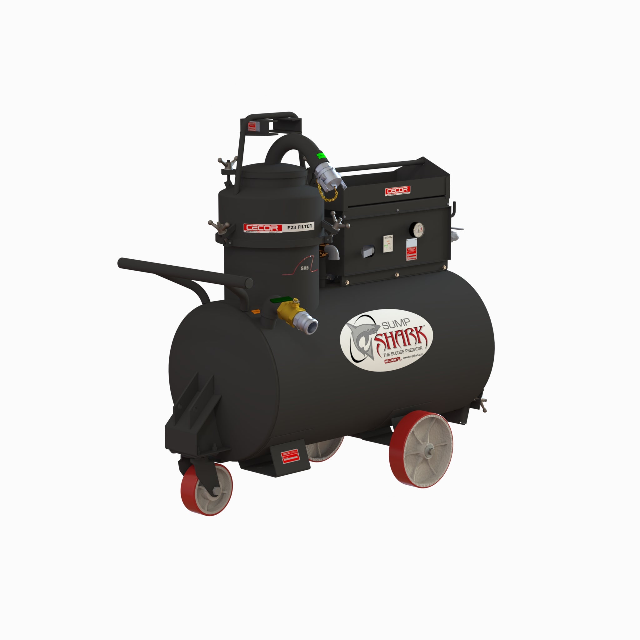 Air Powered Sump Cleaner for Metalworking Fluids - CECOR