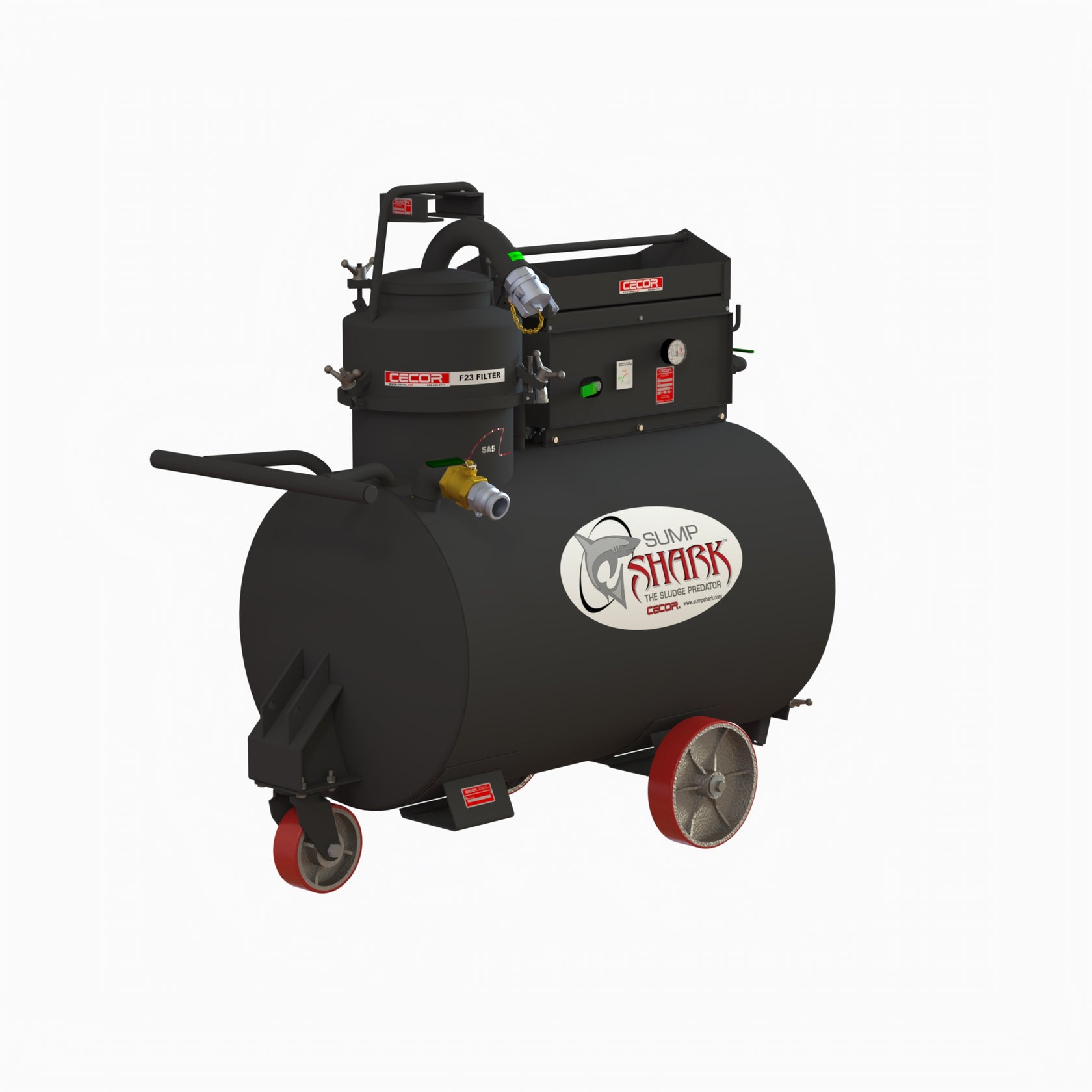 Air Powered Sump Cleaner for Metalworking Fluids - CECOR