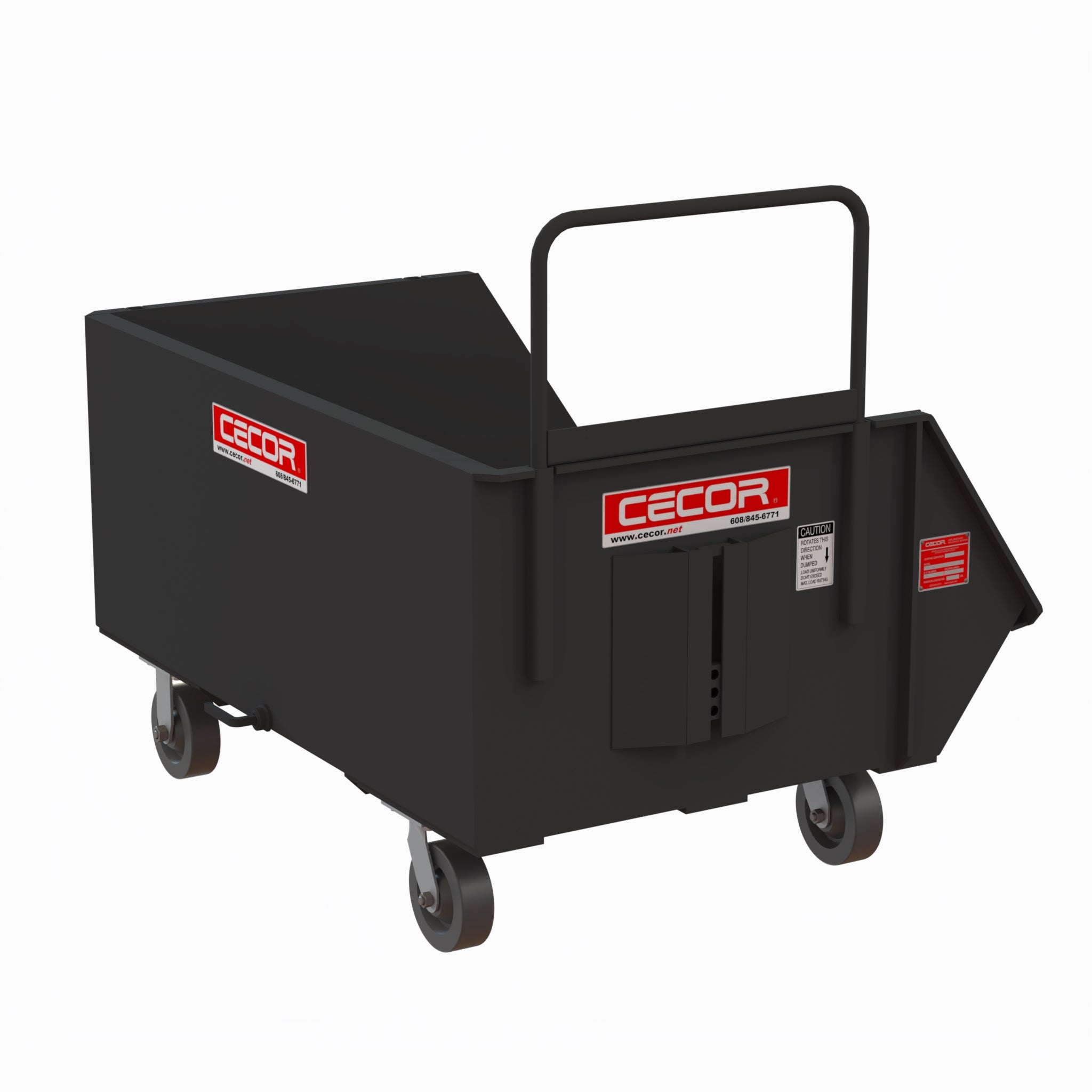 X54 Dumping Cart Med Profile 18 cu. ft. 800 lbs. Capacity - CECOR